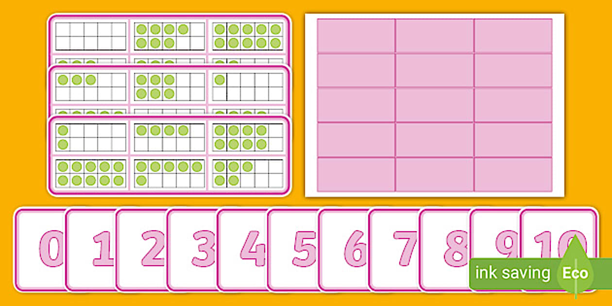 👉 Five-Wise and Pair-Wise Ten-Frame Bingo Game - Twinkl