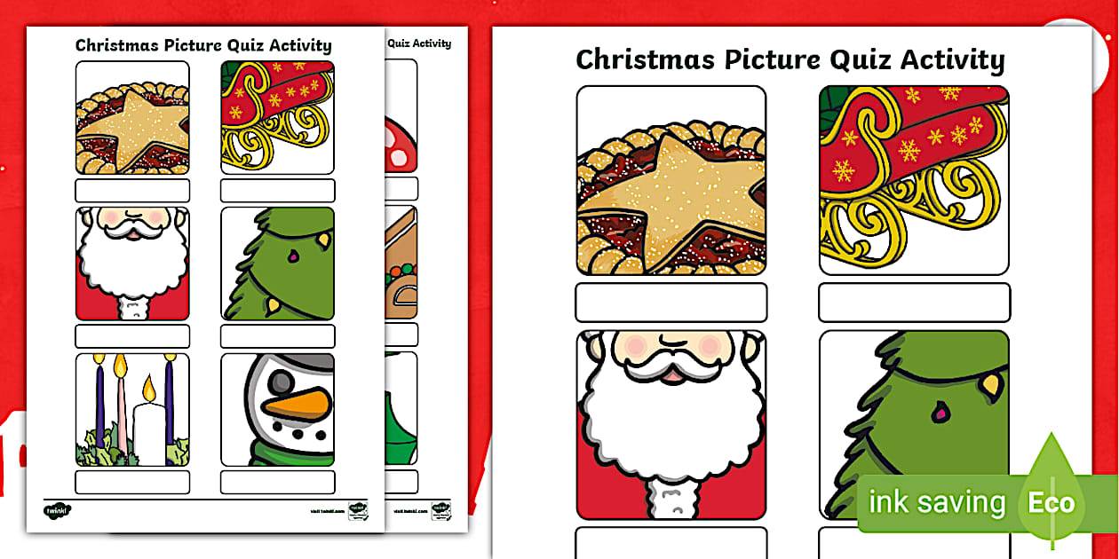 Christmas Quiz Picture Round Activity | Resources | Twinkl