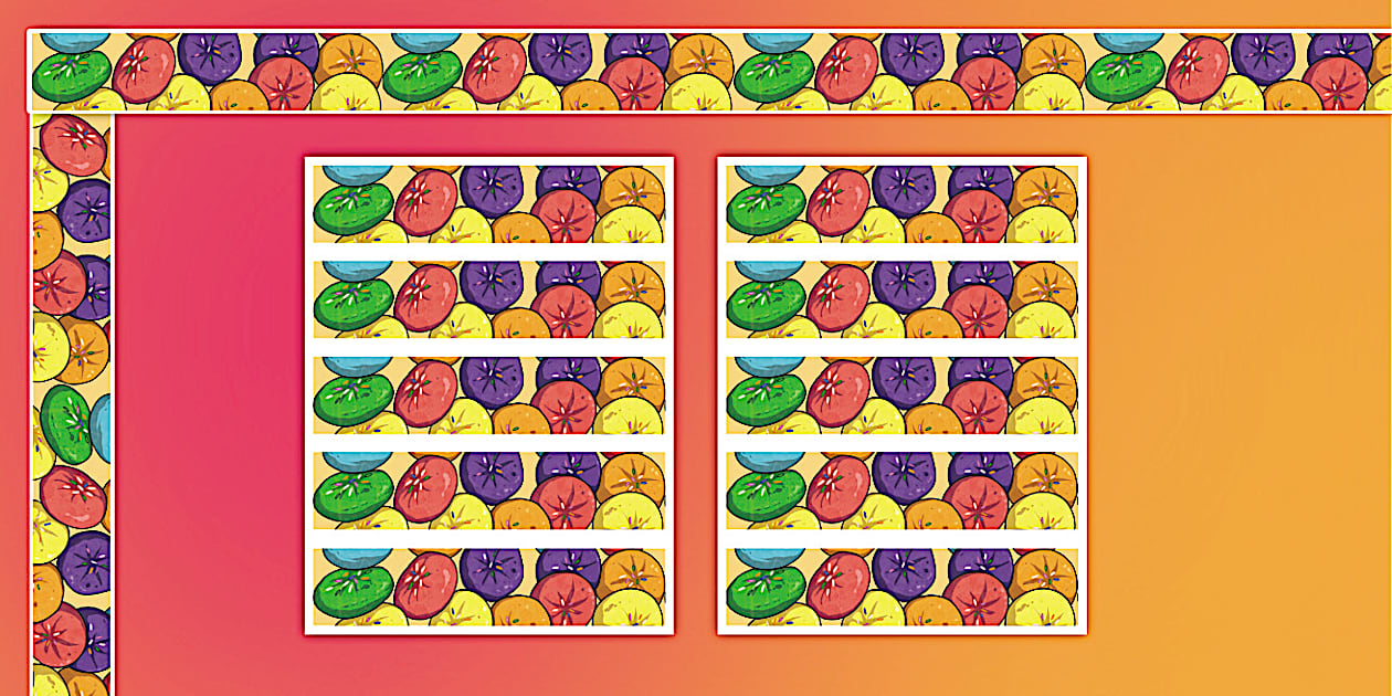 Holi Bulletin Board Borders (teacher made) - Twinkl