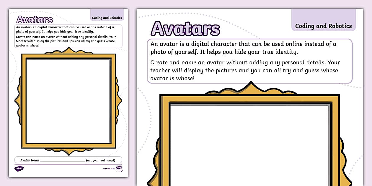 Grade 1 Robotics and Coding - Avatars (teacher made)
