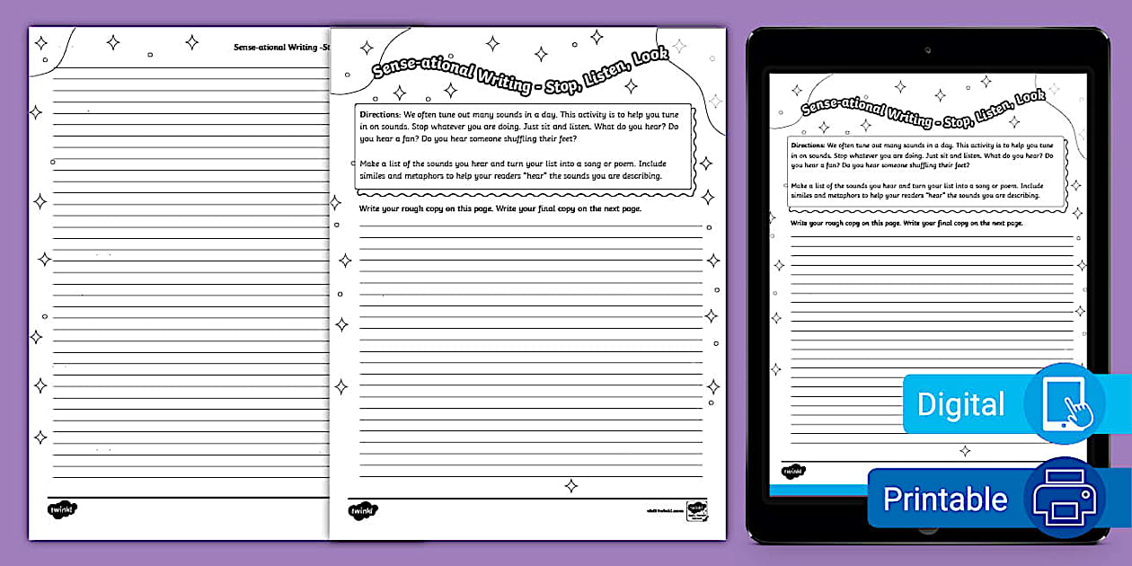 Eighth Grade Sense-sational Writing