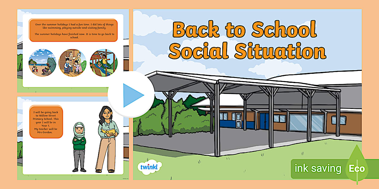 Back to School Social Situation PowerPoint (Teacher-Made)