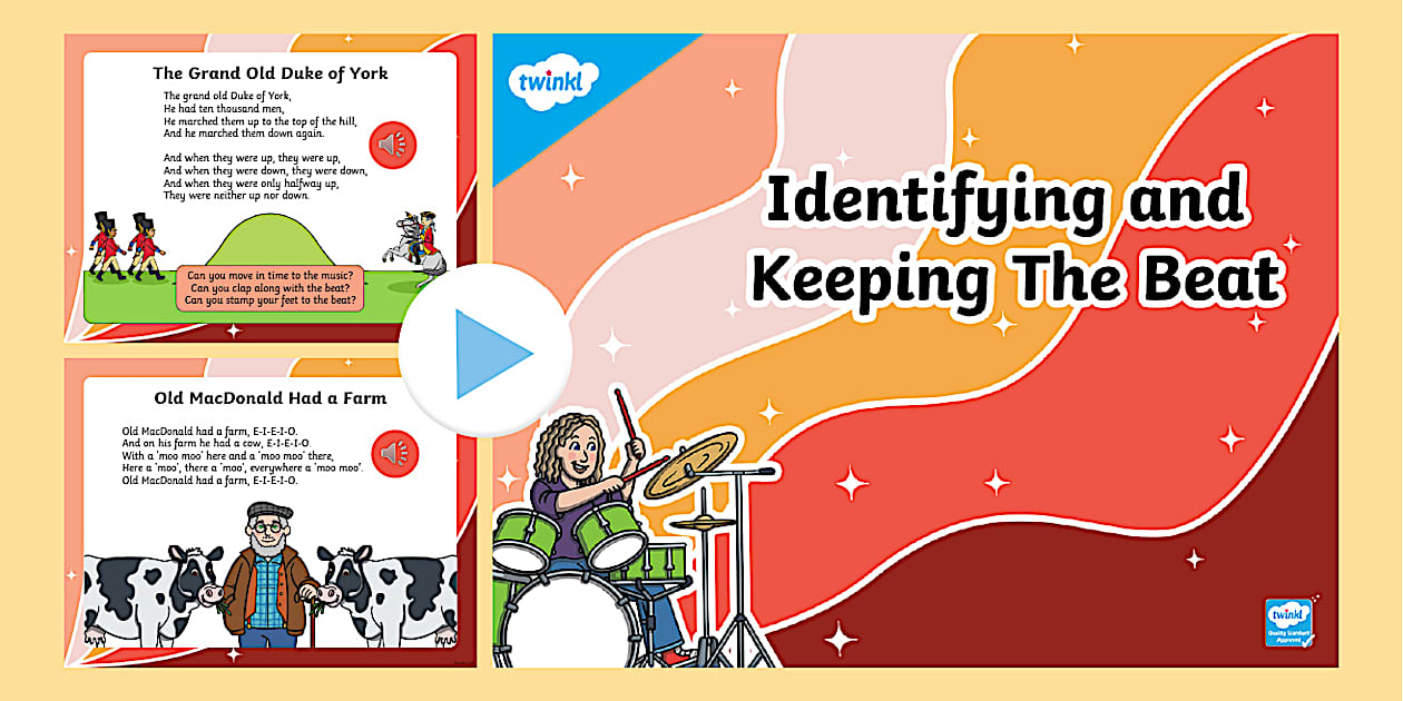 👉 KS1 Identifying and Keeping The Beat Music Activity