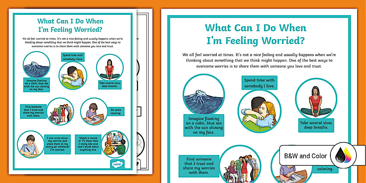 Emotions - What Can I Do When I'm Feeling Worried? Poster