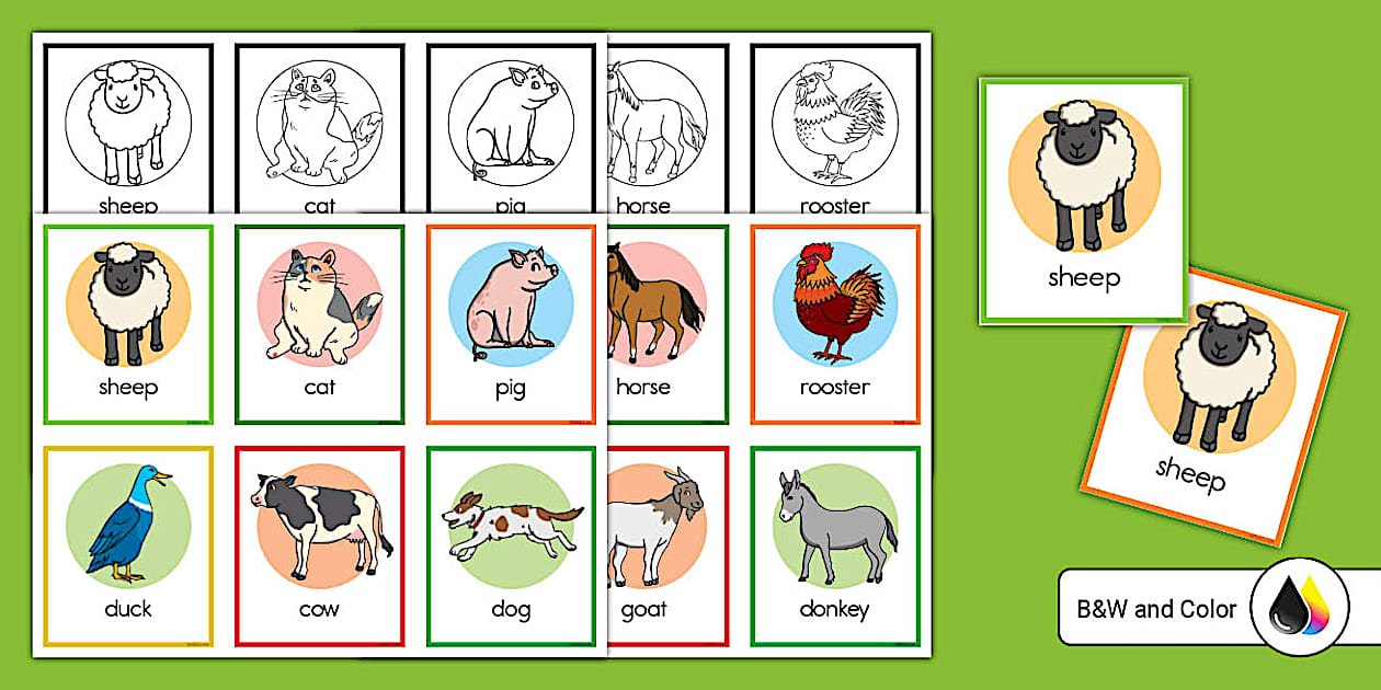 Printable Farm Animal Matching Game for Kids | Twinkl USA