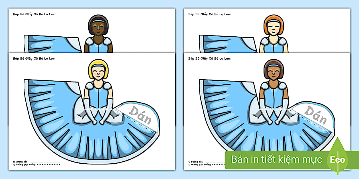 Búp Bê Giấy Cô Bé Lọ Lem (teacher made) - Twinkl