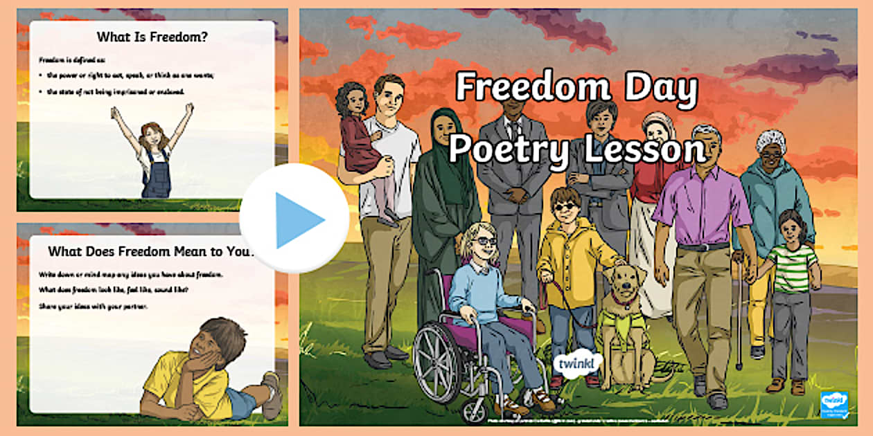 Freedom Day Poetry Lesson | Powerpoint (teacher made)