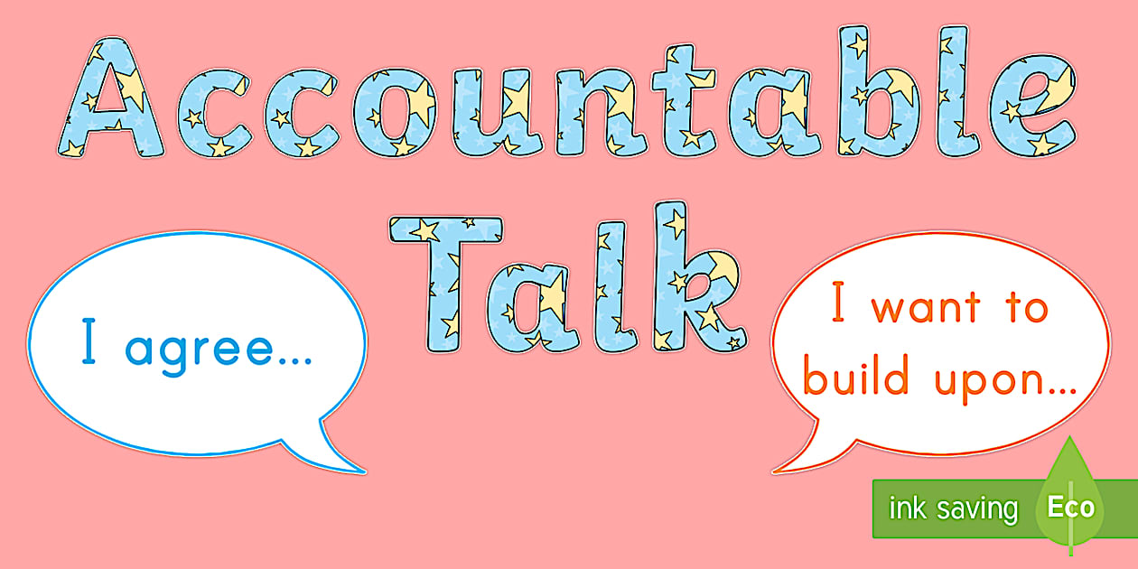 Accountable Talk Posters (Teacher-Made) - Twinkl