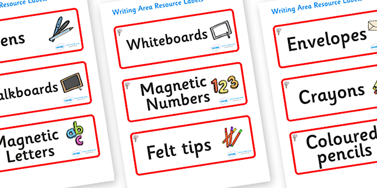 Magnolia Tree Themed Editable Writing Area Resource Labels