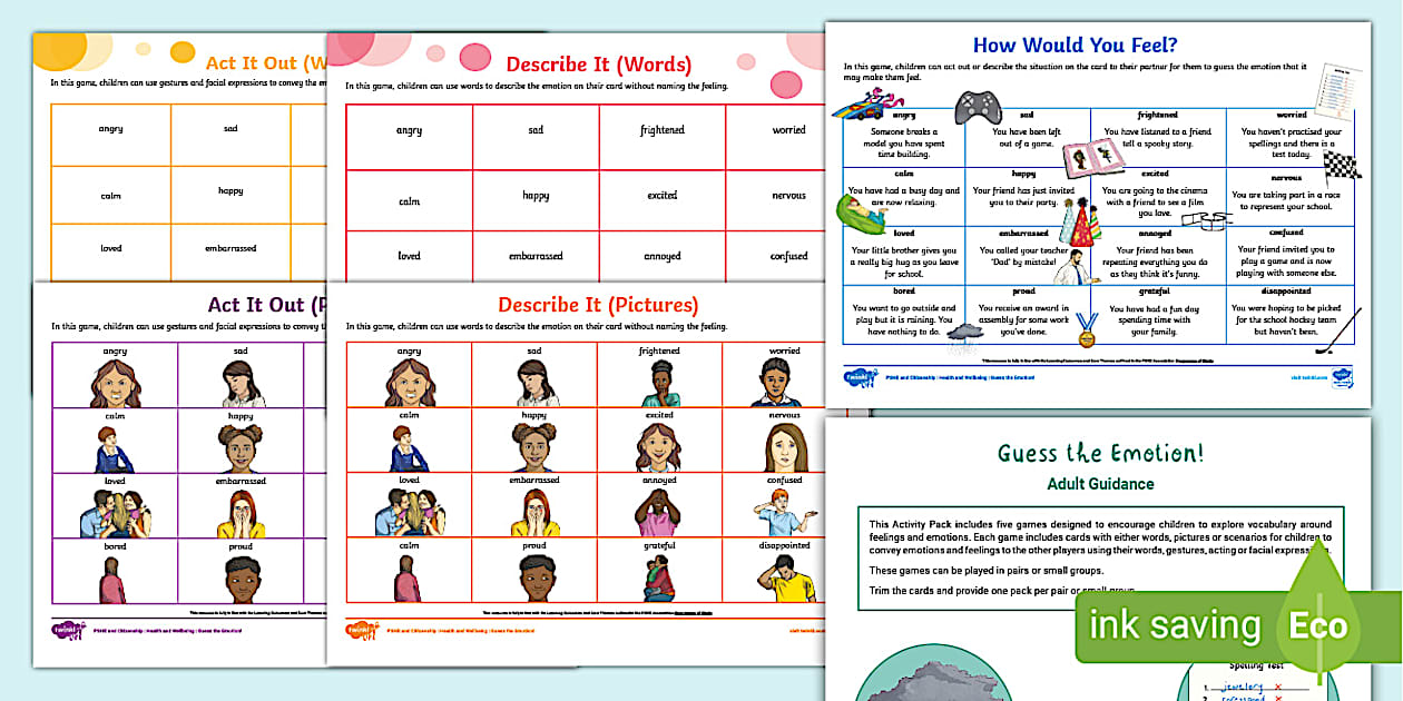 Guess the Emotion! Activity Pack (teacher made) - Twinkl