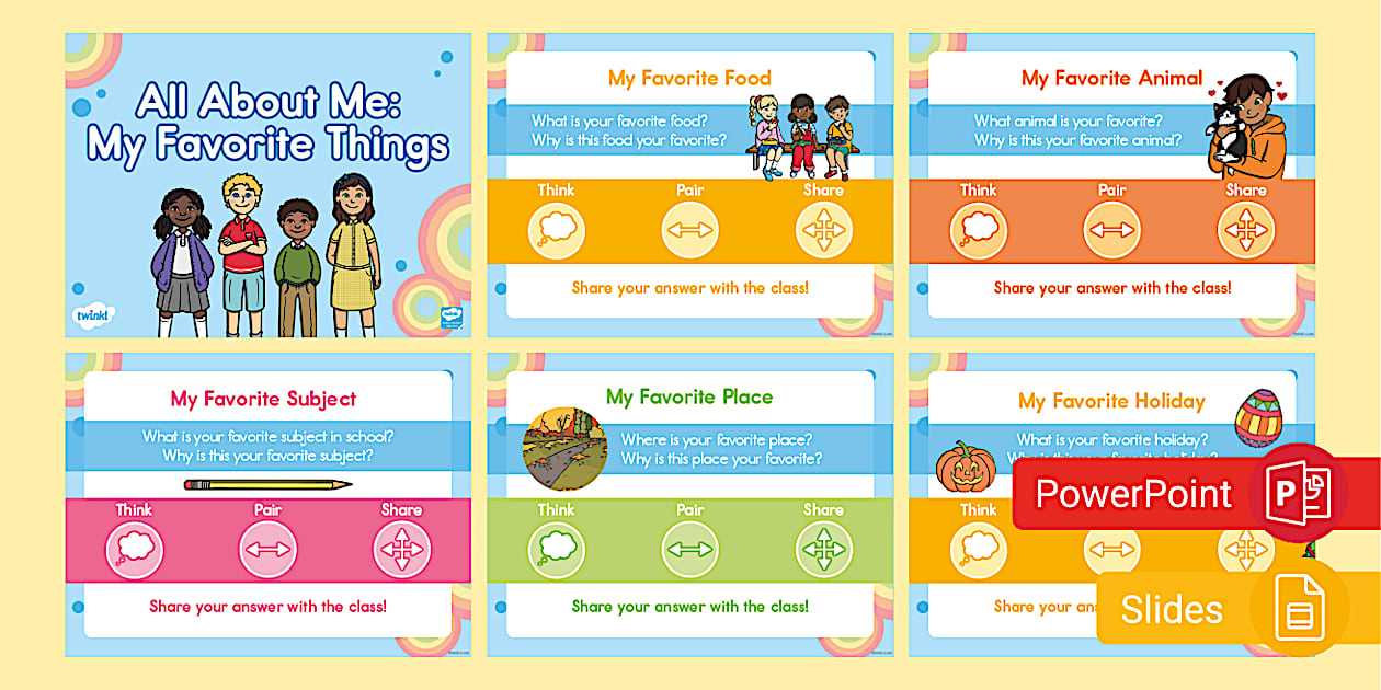 About Me PowerPoint Presentation | Icebreaker Activity