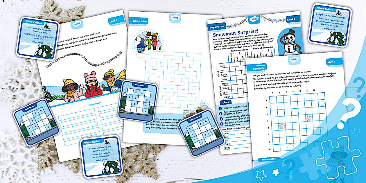 The Ultimate Winter Puzzle Pack - Twinkl Puzzled - Kids