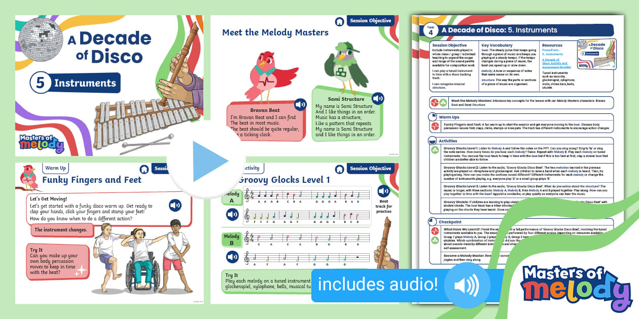 👉 Year 4 A Decade of Disco Session 5 (teacher made)