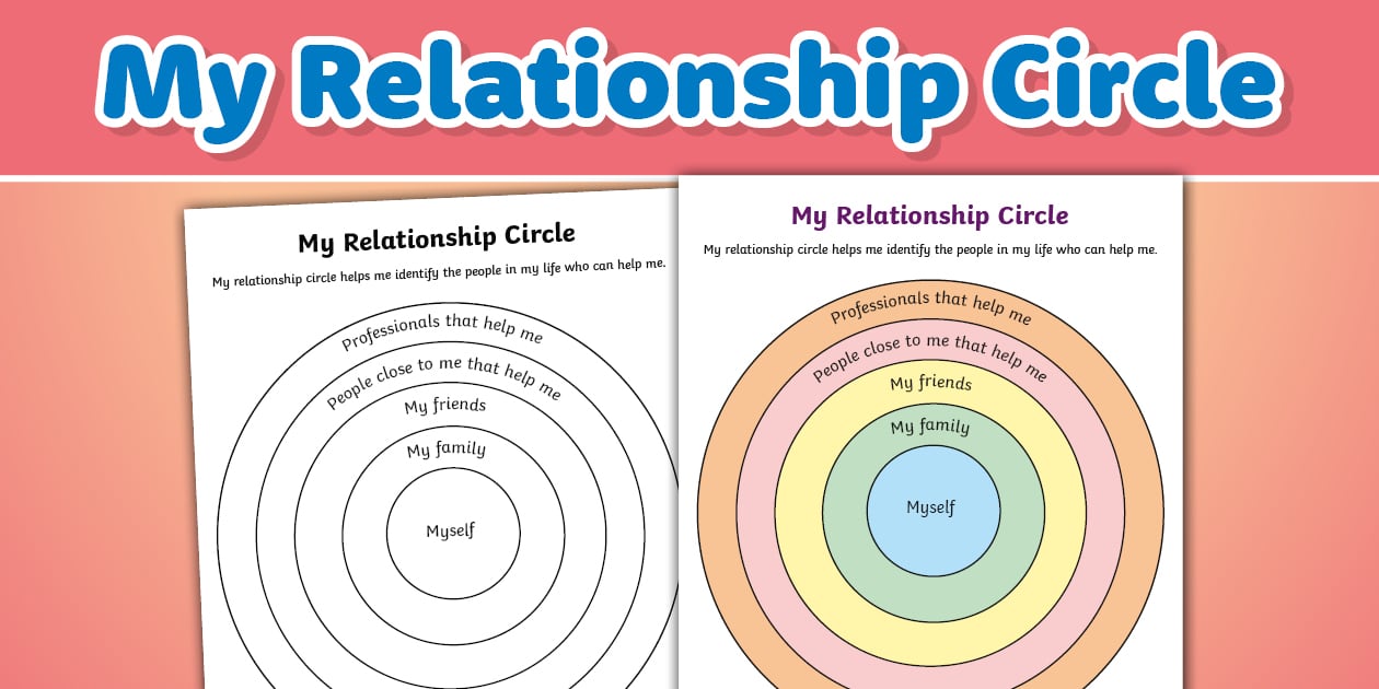 My Relationship Circle Worksheet