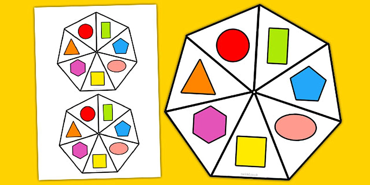 Editable 2D Shape Spinner (professor feito) - Twinkl