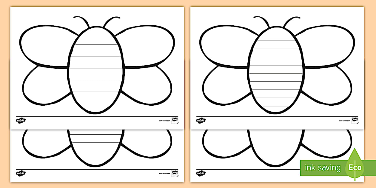 A Bee Writing Template for F-2 | Writing Frames | Twinkl