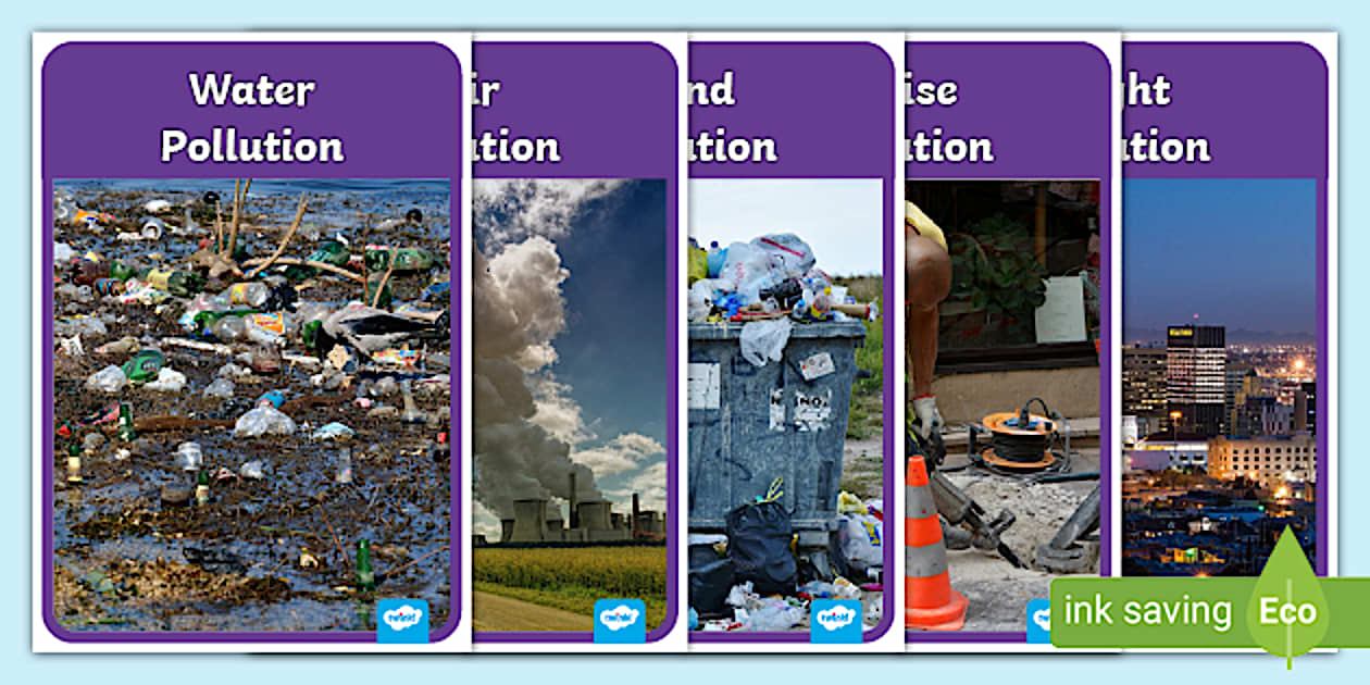 Types of Pollution Poster KS1 - Twinkl