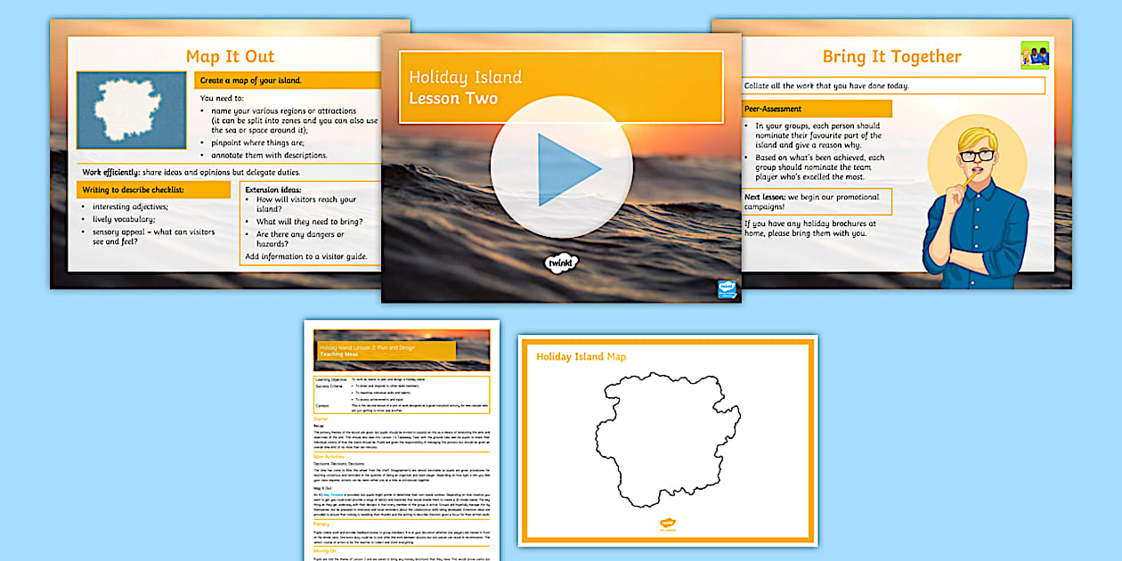 Key Skills for English: Holiday Island Lesson 2: Plan and Design