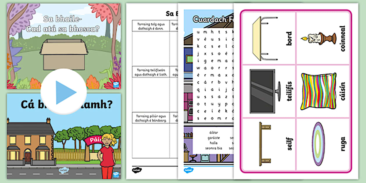 Gaeilge First/Second Class Sa Bhaile (teacher made) - Twinkl