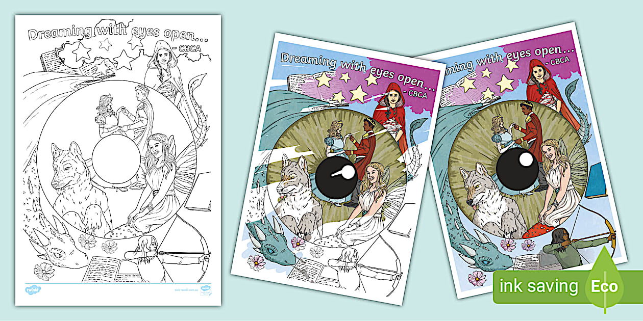 Book Week Colouring Page - Australia - Events - Twinkl