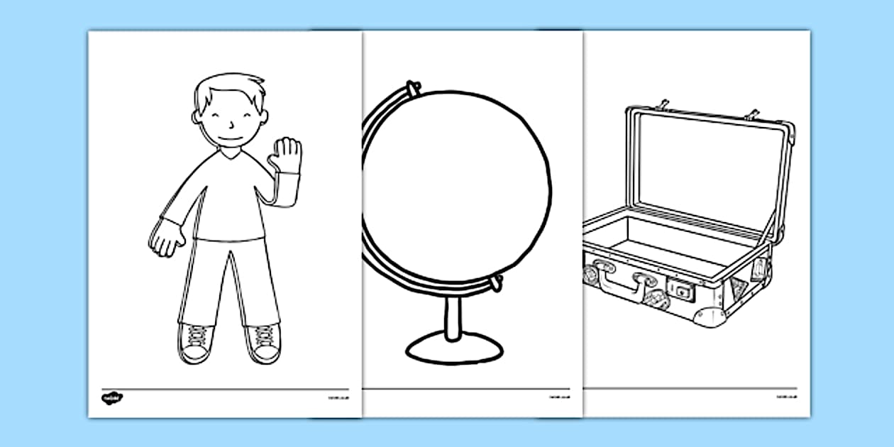 Flat Boy Coloring Sheets (Teacher-Made) - Twinkl