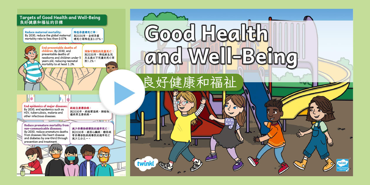 SDGs 良好健康與福祉 Good Health And Well-being｜中英雙語