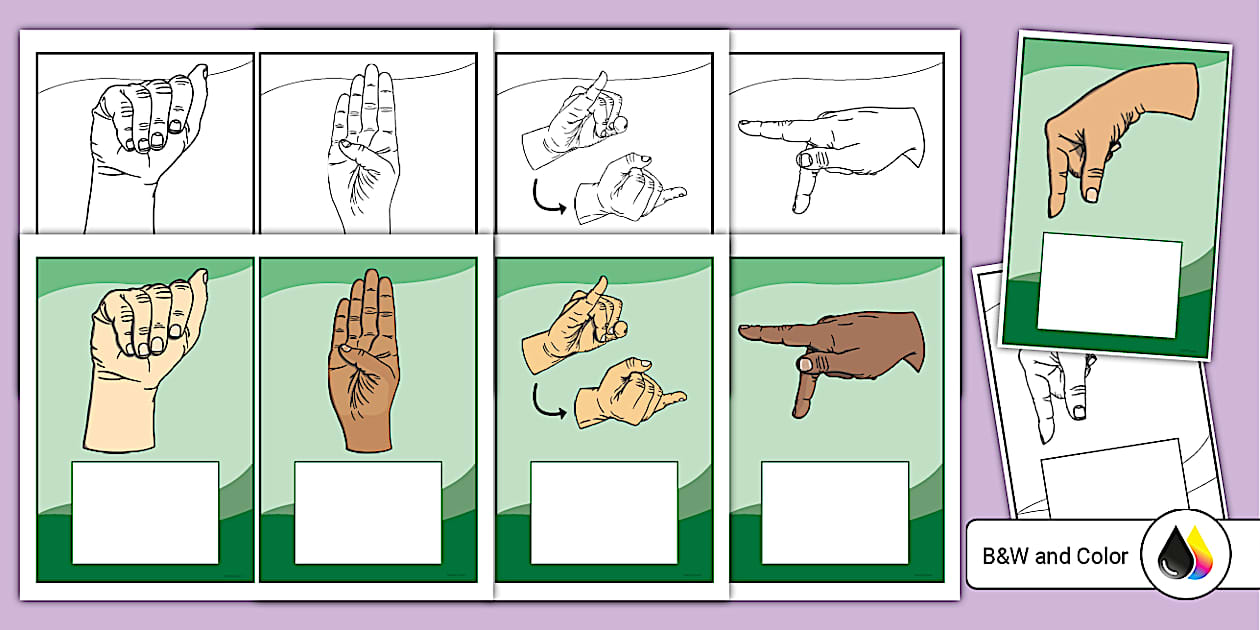 ASL Letters A-Z Activity Cards (Teacher-Made) - Twinkl