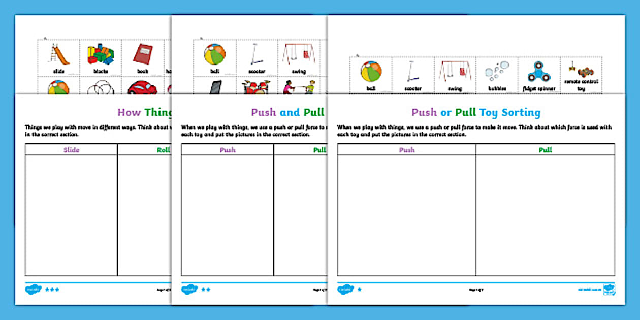 How Things Move Toy Sorting (teacher made) - Twinkl