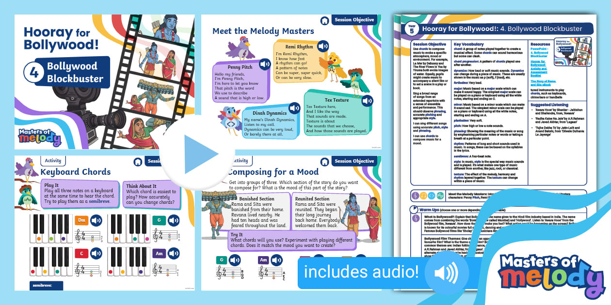 👉 Year 5 Hooray for Bollywood! - Session 4