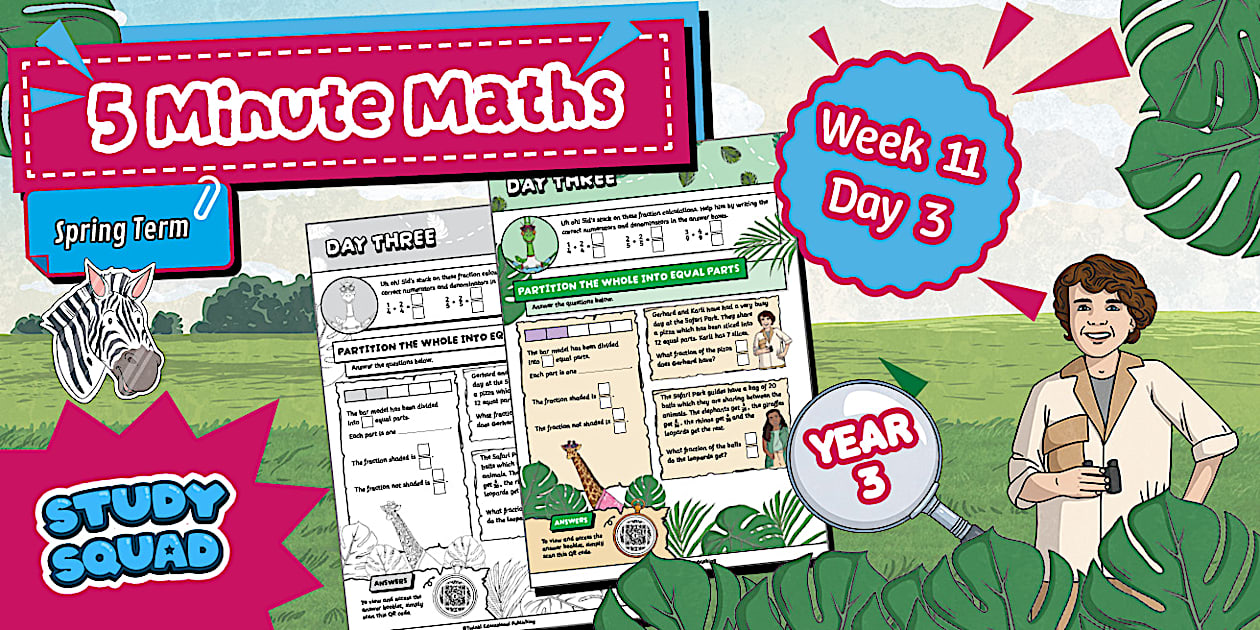 👉 Study Squad 5 Minute Maths - Year 3 Spring - Week 11 Day 3