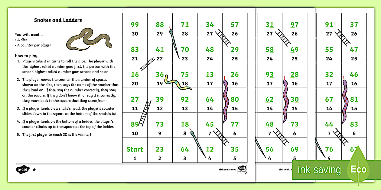 Editable Recognising Place Value 2-Digit Numbers Differentiated Board Game