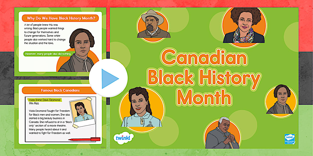 Black History Month in Canada PowerPoint (Primary)