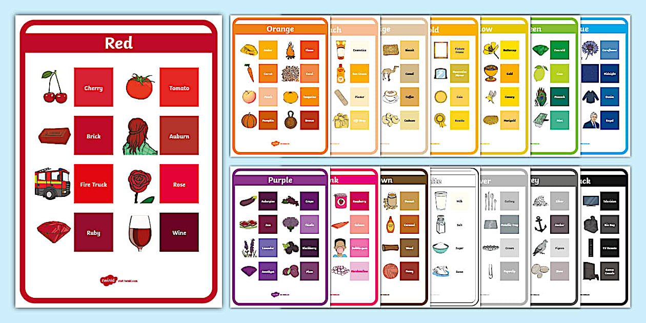 Colour Shades (teacher made) - Twinkl