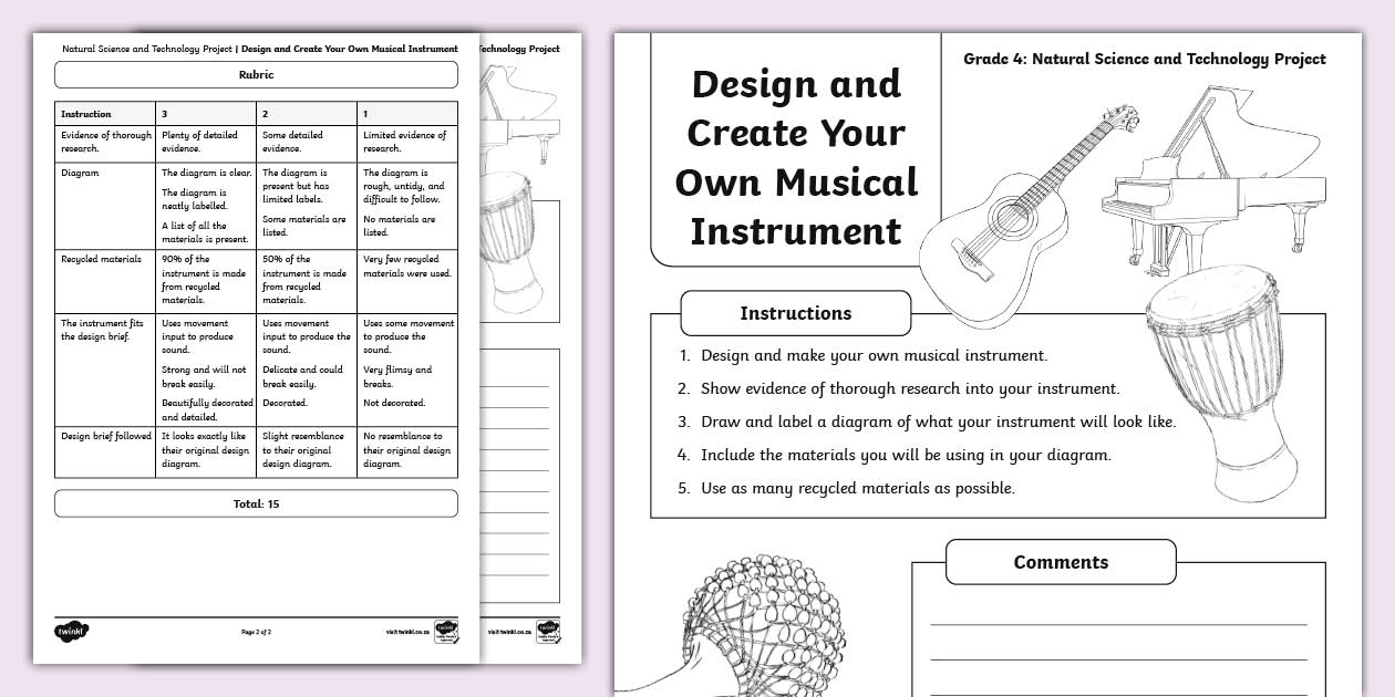 Grade 4 Natural Science: Project: Musical Instruments