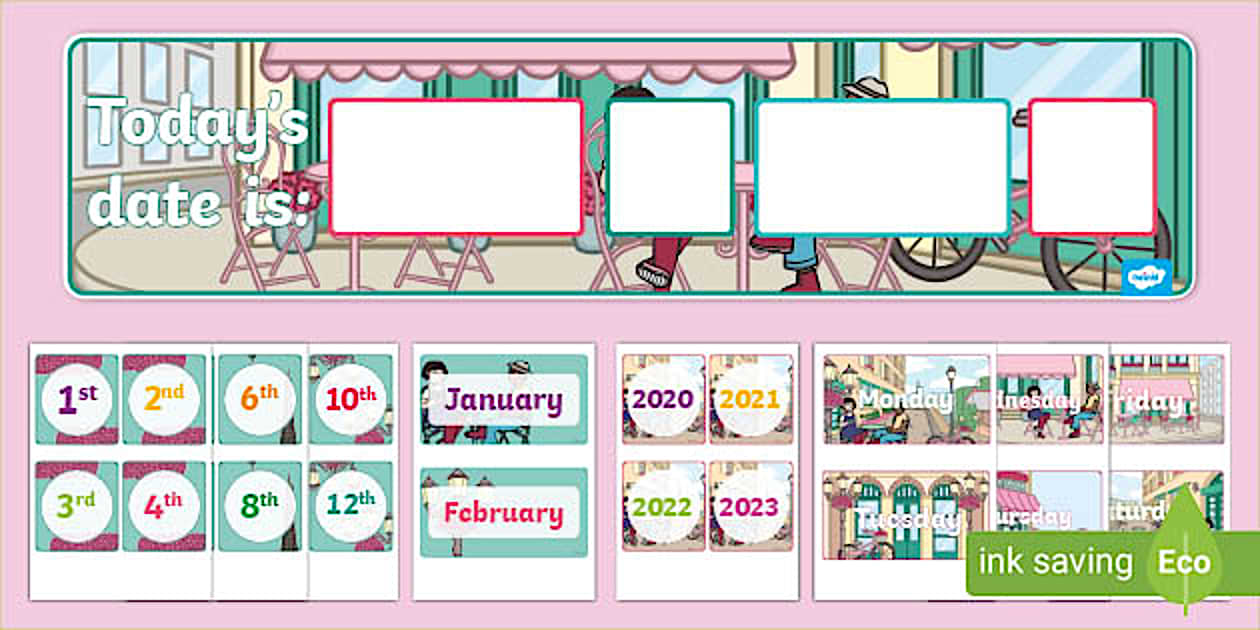 French Classroom Calendar | Twinkl (teacher made) - Twinkl