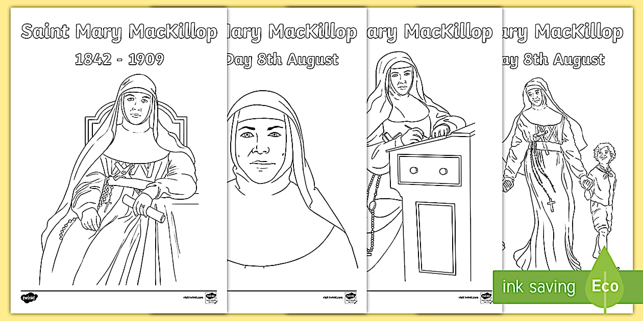 Mary MacKillop Colouring | Mindfulness | Primary Resource