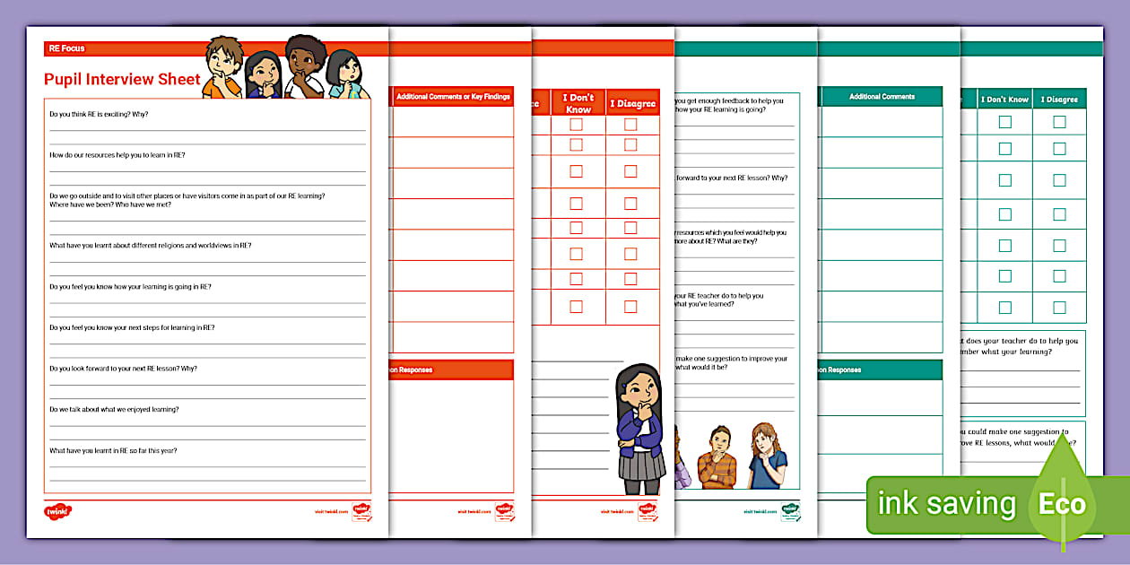 RE Pupil Voice Pack, (teacher made) - Twinkl