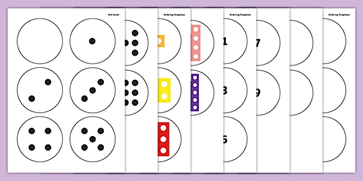 👉 Dot Cards Ordering Activity (Hecho por educadores)