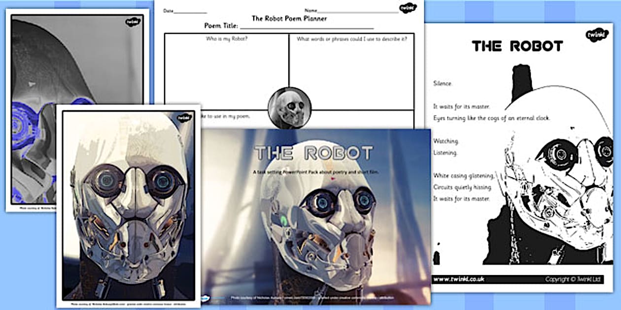 The Robot Writing Poetry Inspired by Film Lesson Teaching Pack