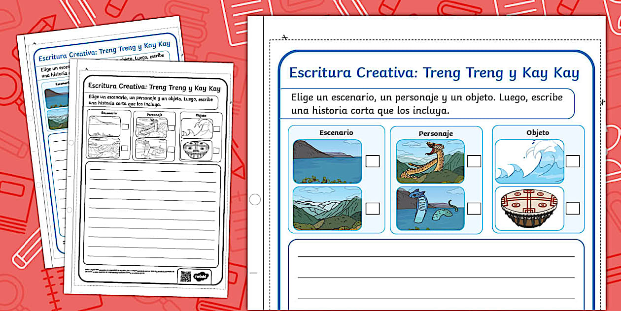 Guía de Trabajo: Escritura Creativa - Treng Treng y Kay Kay
