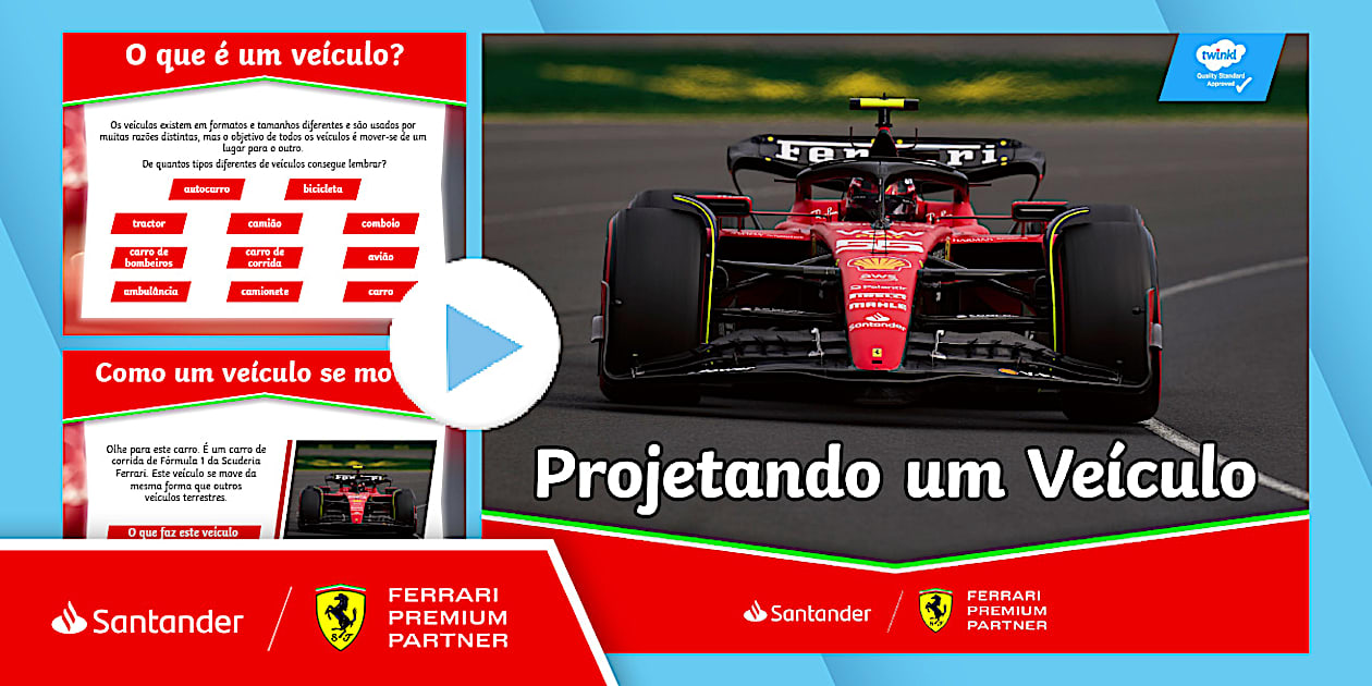 Projete um Carro de F1 | Santander e Scuderia Ferrari
