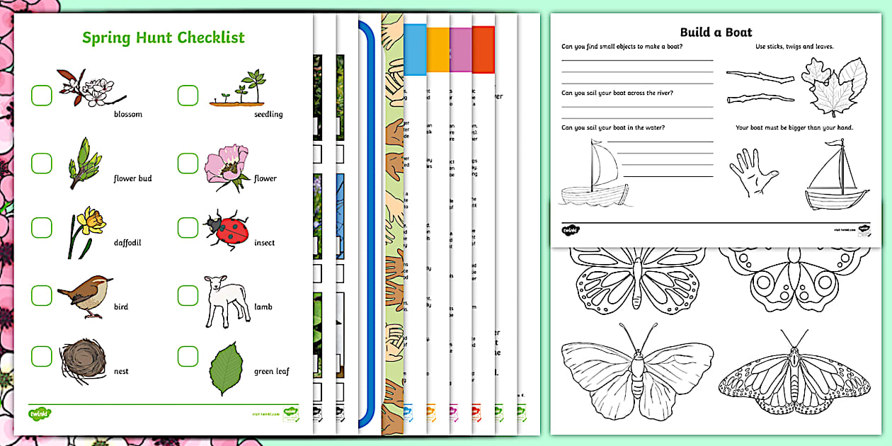 Outdoor Spring Learning Activities EYFS | Spring Crafts