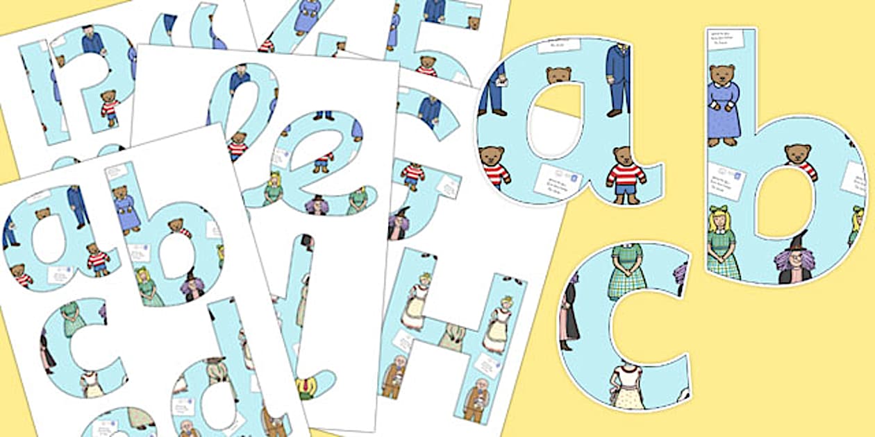 Editable Display Lettering to Support Teaching on The Jolly Postman