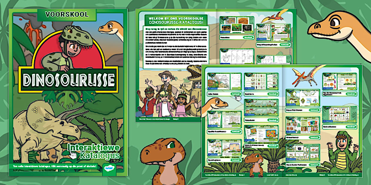 FREE! - Dinosourusse Interaktiewe Katalogus - Twinkl