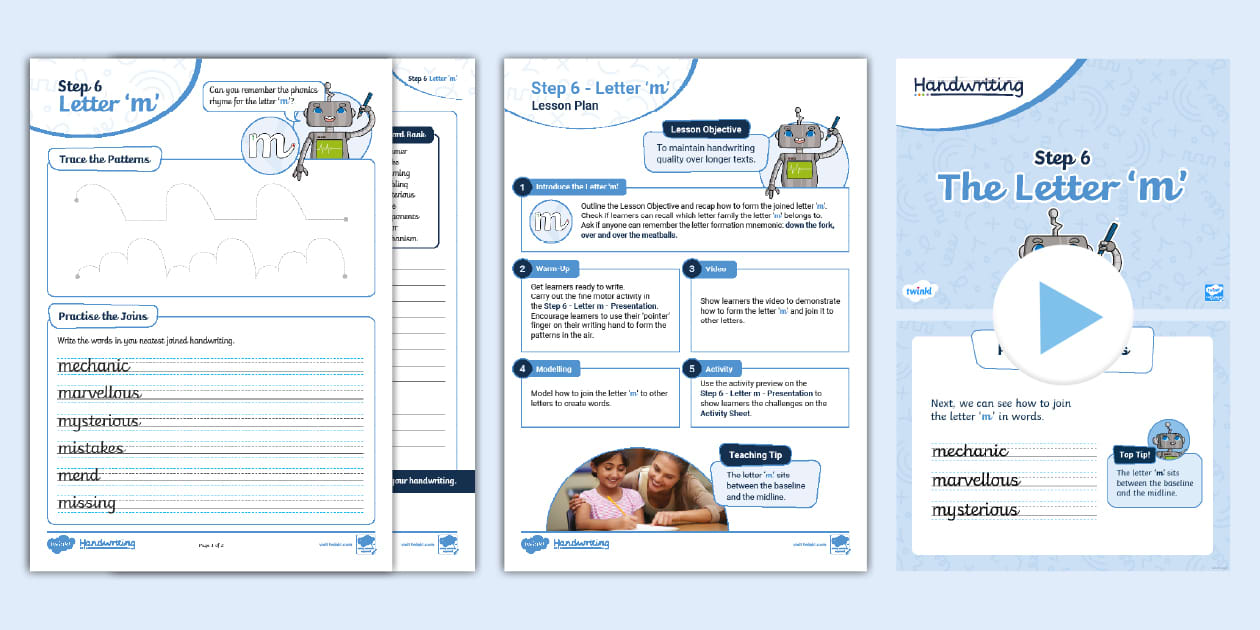 Step 6 Letter 'm' Pack (teacher made) - Twinkl