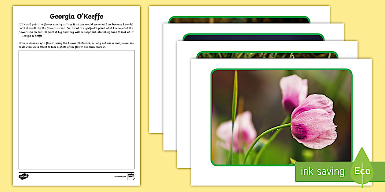 Georgia O'Keeffe Activity Pack - Famous Artists Art Lesson