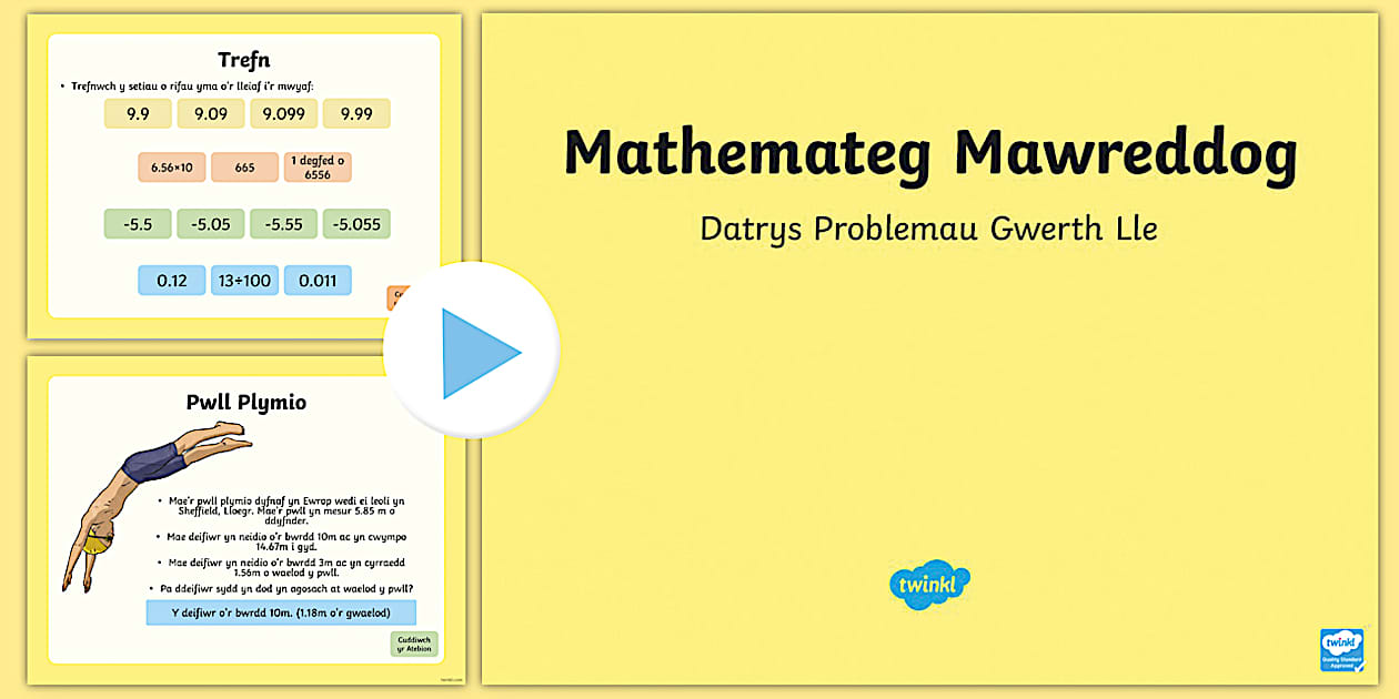 Pŵerbwynt Mathemategwyr Mawreddog Datrys Problemau Gwerth Lle Blwyddyn 6