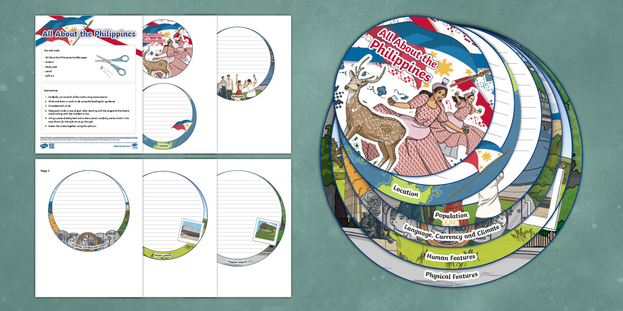 All About the Philippines Circles Booklet (teacher made)