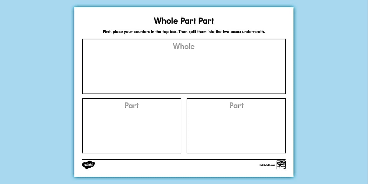 Part Part Whole Worksheets | Math | Twinkl Resources USA