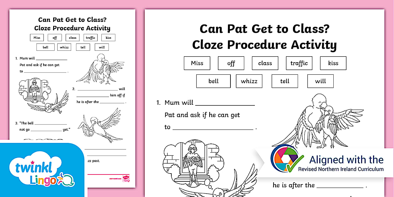 Can Pat Get to Class? Cloze Procedure Activity